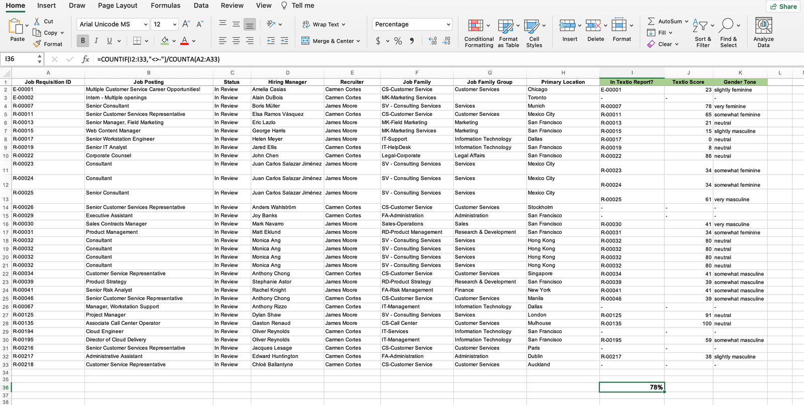 Using Workday ReqID in Textio Document Activity report - Textio Support ...