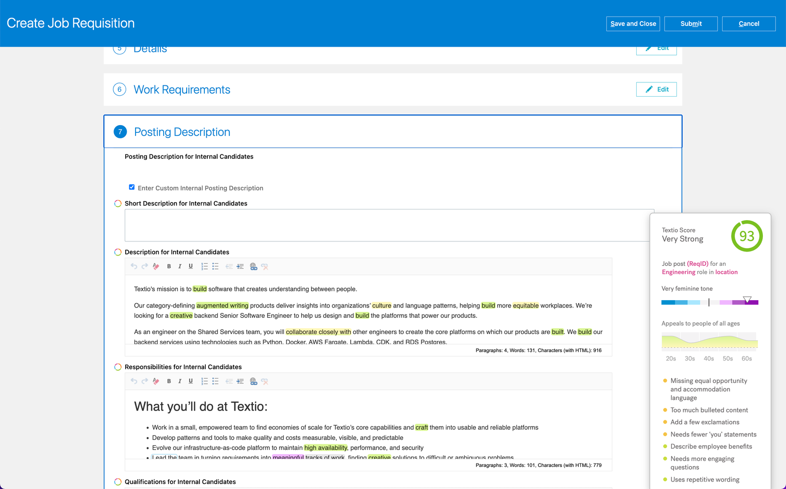 Integrating into Oracle Recruiting Cloud - Textio Support Center Integrating into Oracle Recruiting Cloud - Textio Support Center