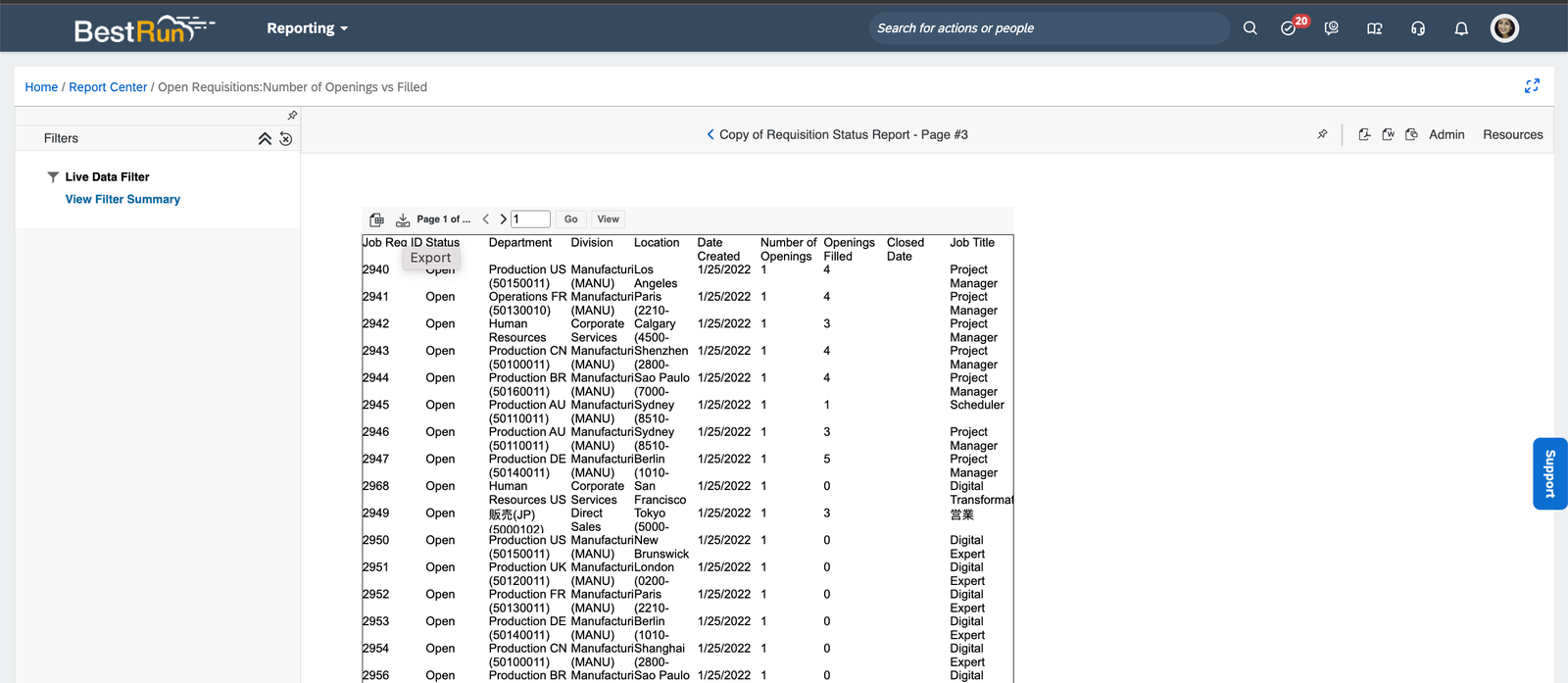 Using SuccessFactors ReqID in Textio Document Activity report - Textio ...